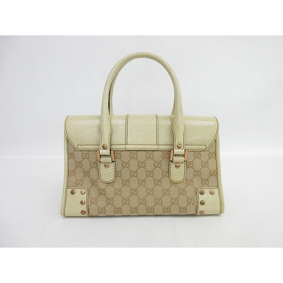 Gucci | Bags | Gucci Tan Leather Gg Handbag | Poshmark